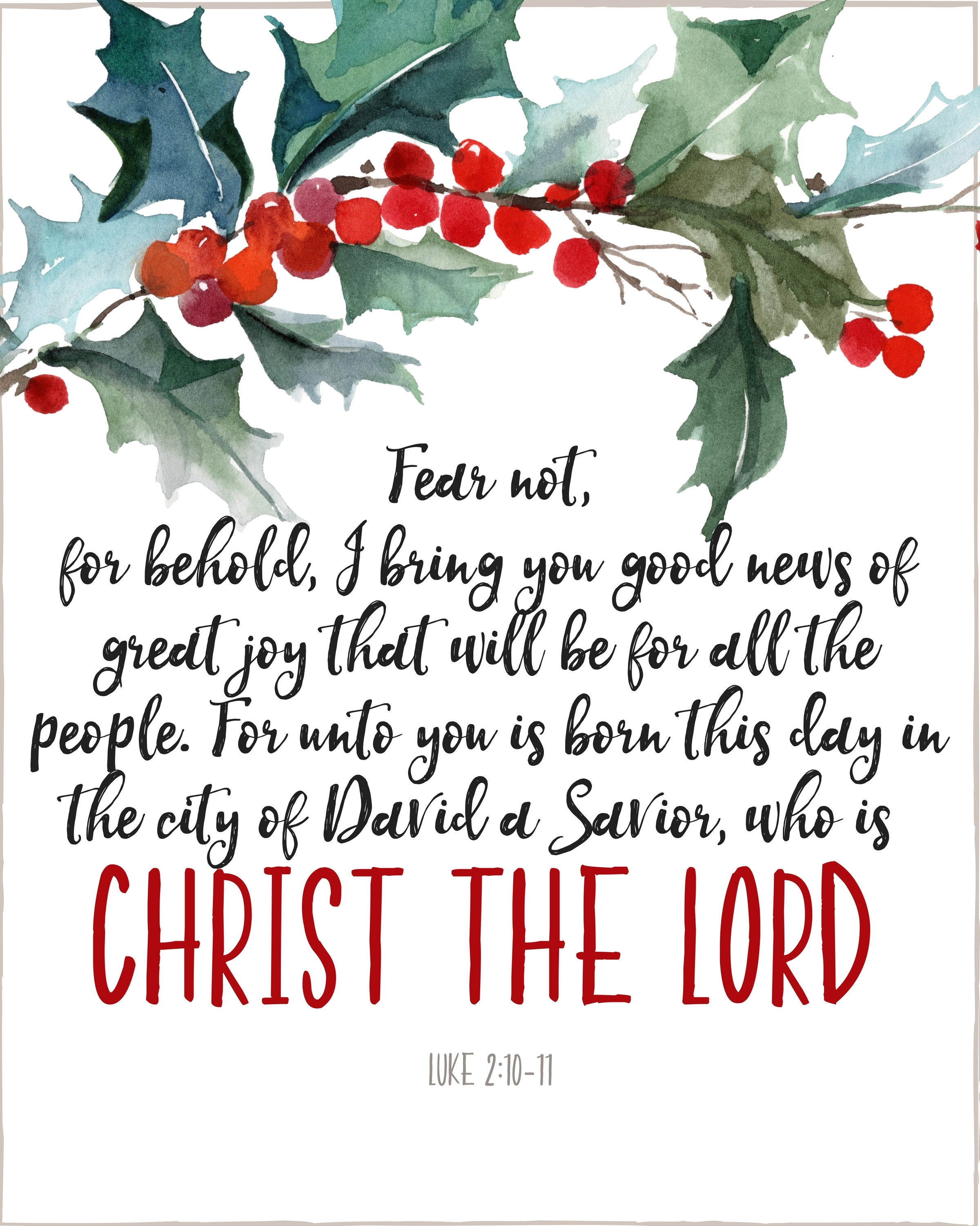 Digital, Christmas, Jesus, Christ the Lord, Rejoice, Joy, Scripture ...
