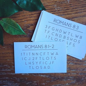 Printable, Romans 8, Download, Bible, Memory Cards, Scripture, Instant ...