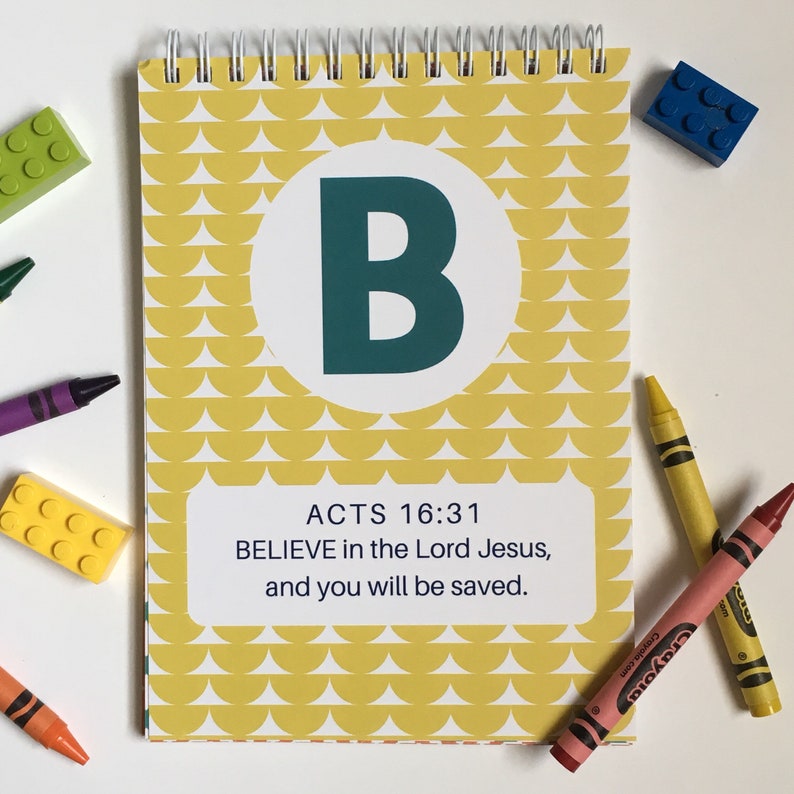 ESV Gospel Alphabet ABC Book Chart Children Bible Verse - Etsy