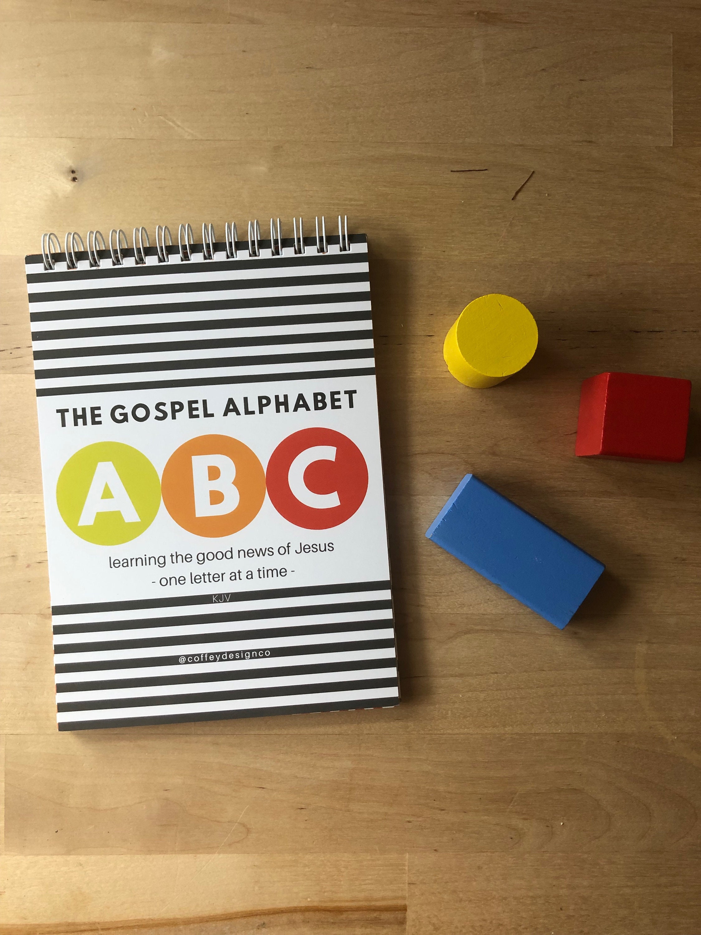 KJV Gospel Alphabet ABC Book Chart Children Bible Verse - Etsy