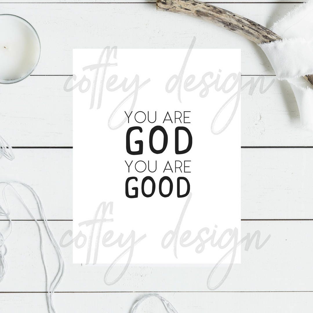 God is Good Printable, Bible Verse Wall Art (digital Download) - Etsy