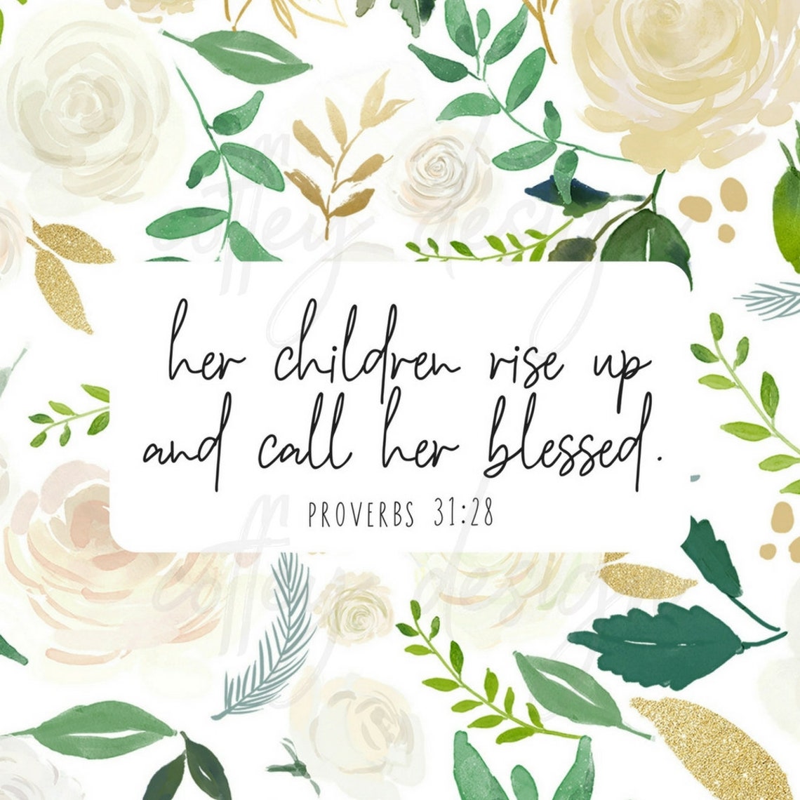 Printable Proverbs 31 Mom Mother's Day Floral Love - Etsy