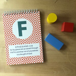 KJV, Gospel Alphabet, ABC Book, Chart, Children, Bible Verse, Scripture ...