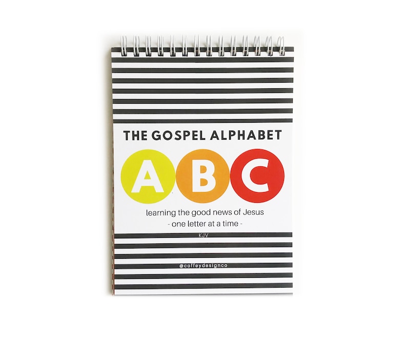 KJV, Gospel Alphabet, ABC Book, Chart, Children, Bible Verse, Scripture ...