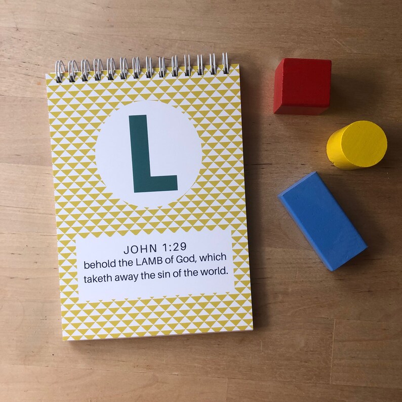 KJV Gospel Alphabet ABC Book Chart Children Bible Verse | Etsy