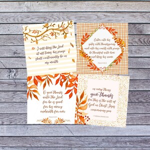 Printable KJV Scripture Card, Give Thanks, Bible Verse, Fall, Autumn ...