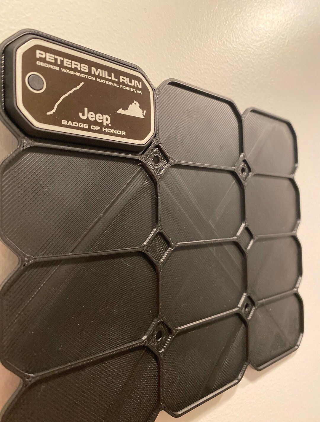 Jeep Badge of Honor Wall Mount Plaque - Holds 12 Badges - Post July ...