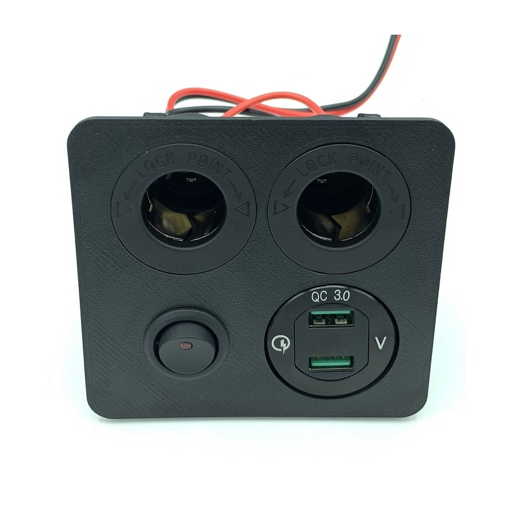 Ford Power Outlet 05-07 Passenger Side Dash Power Panel - Blue and ...