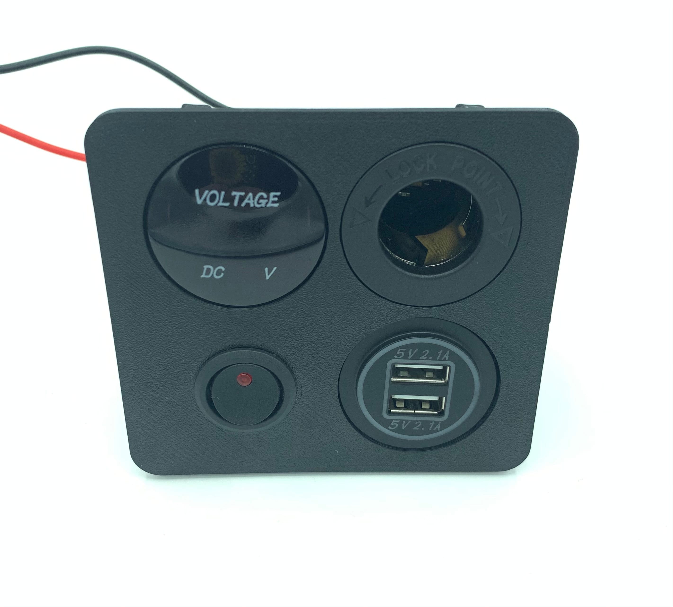 Ford Power Outlet 05-07 Passenger Side Dash Power Panel - Blue and ...