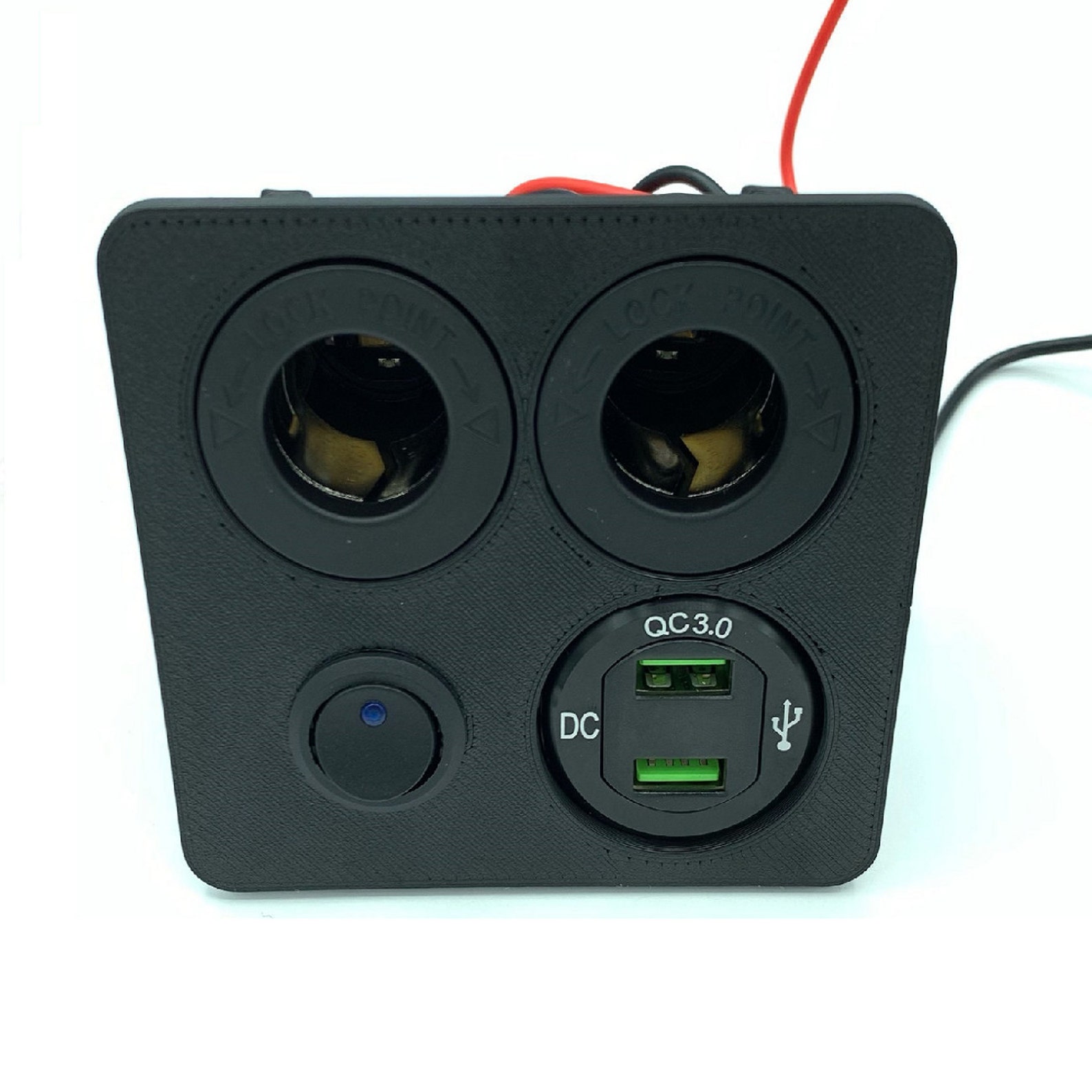 Ford Power Outlet 05-07 Passenger Side Dash Power Panel - Blue and ...