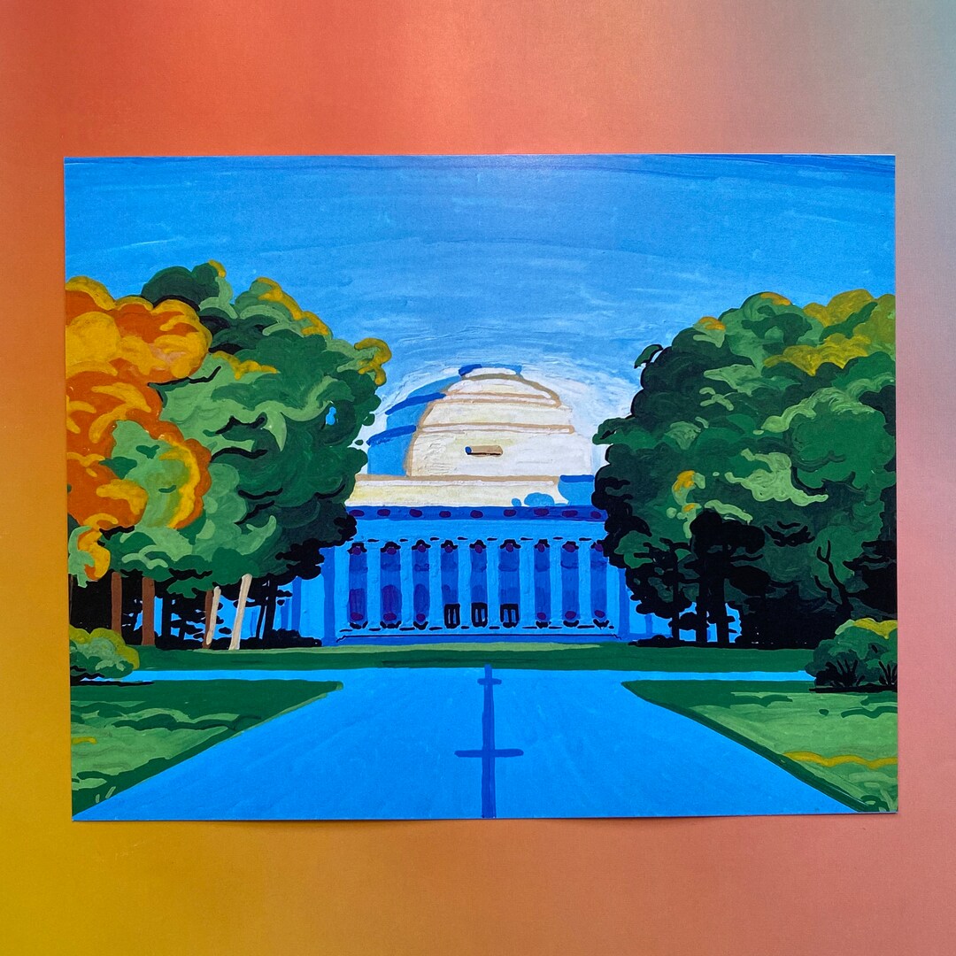 Art of MIT Killian Dome - 4x6 and 8x10 Prints, Bookmark - Original ...