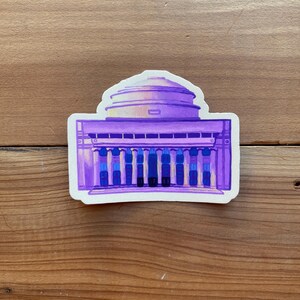 Sticker of MIT Dome - Posca Acrylic Marker Illustration - Etsy