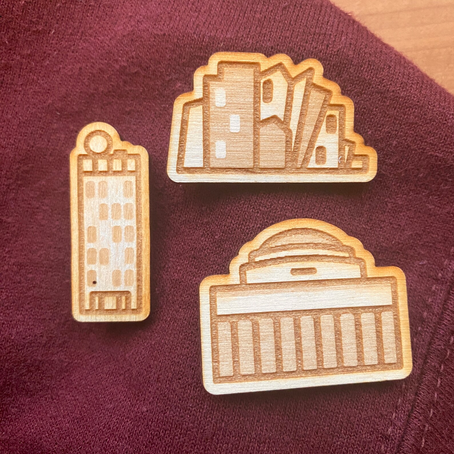 MIT Wood Pins, Dome, Green Building, Stata Center Lasercut Plywood Pins ...