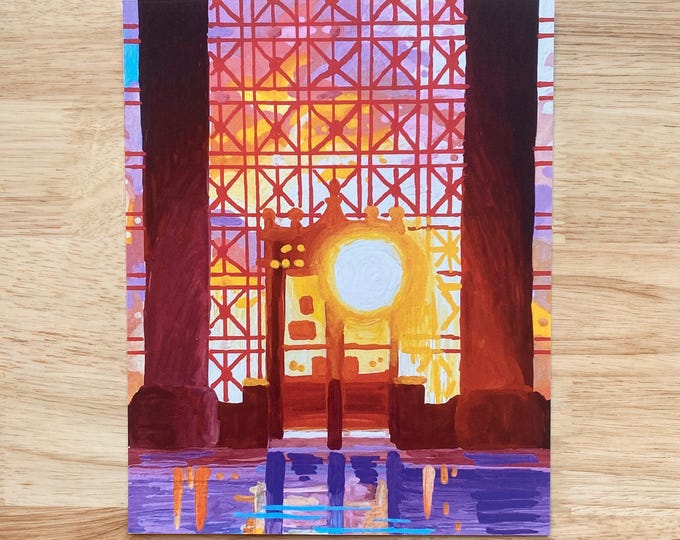 Infinite Corridor at MIT 4x6, 8x10 Prints - Original Acrylic Marker ...