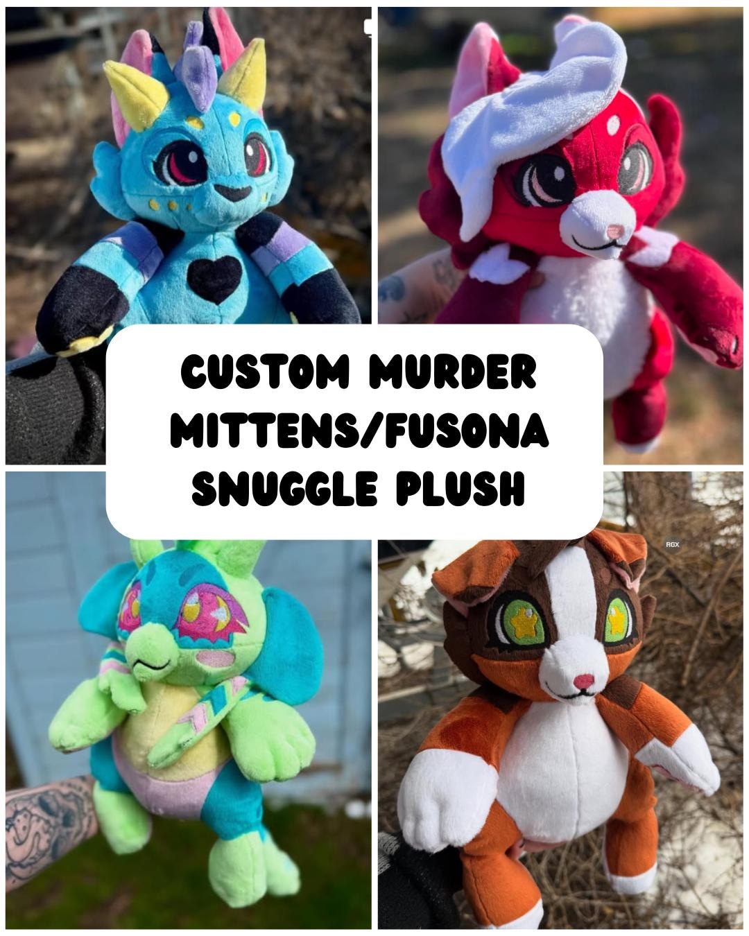 Handmade Fursona Plush | Teddy Bear Style Furry Plush - Etsy