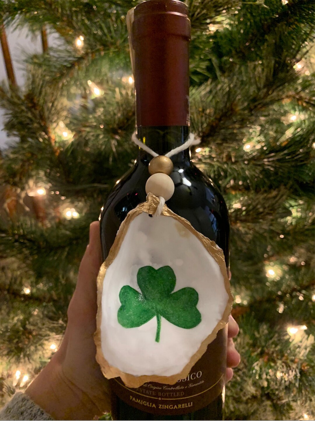 Irish Shamrock Decoupaged Oyster Shell Irish Christmas - Etsy