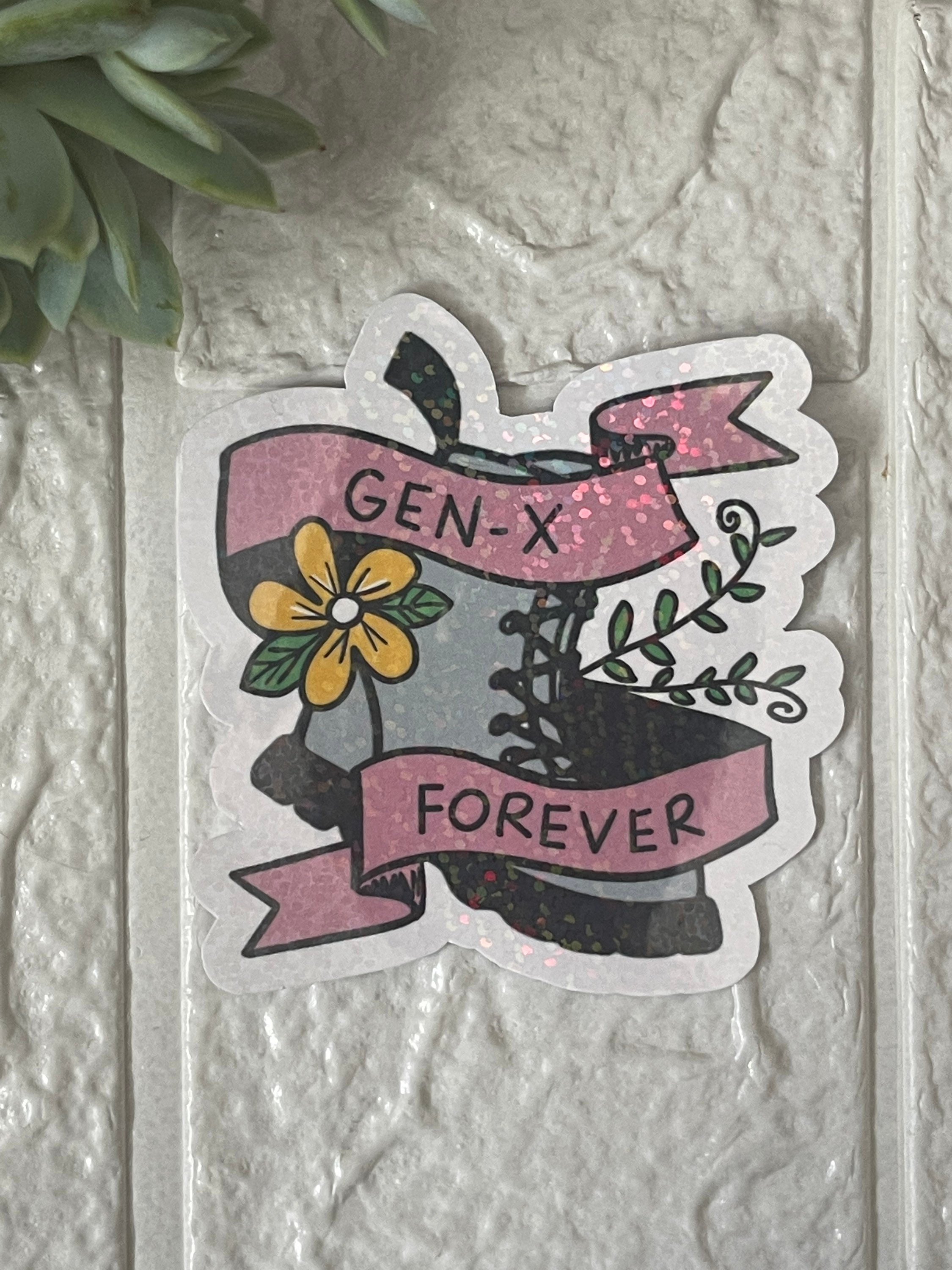 Gen-x Sticker Vinyl Diecut Sticker Water Resistant Tattoo - Etsy