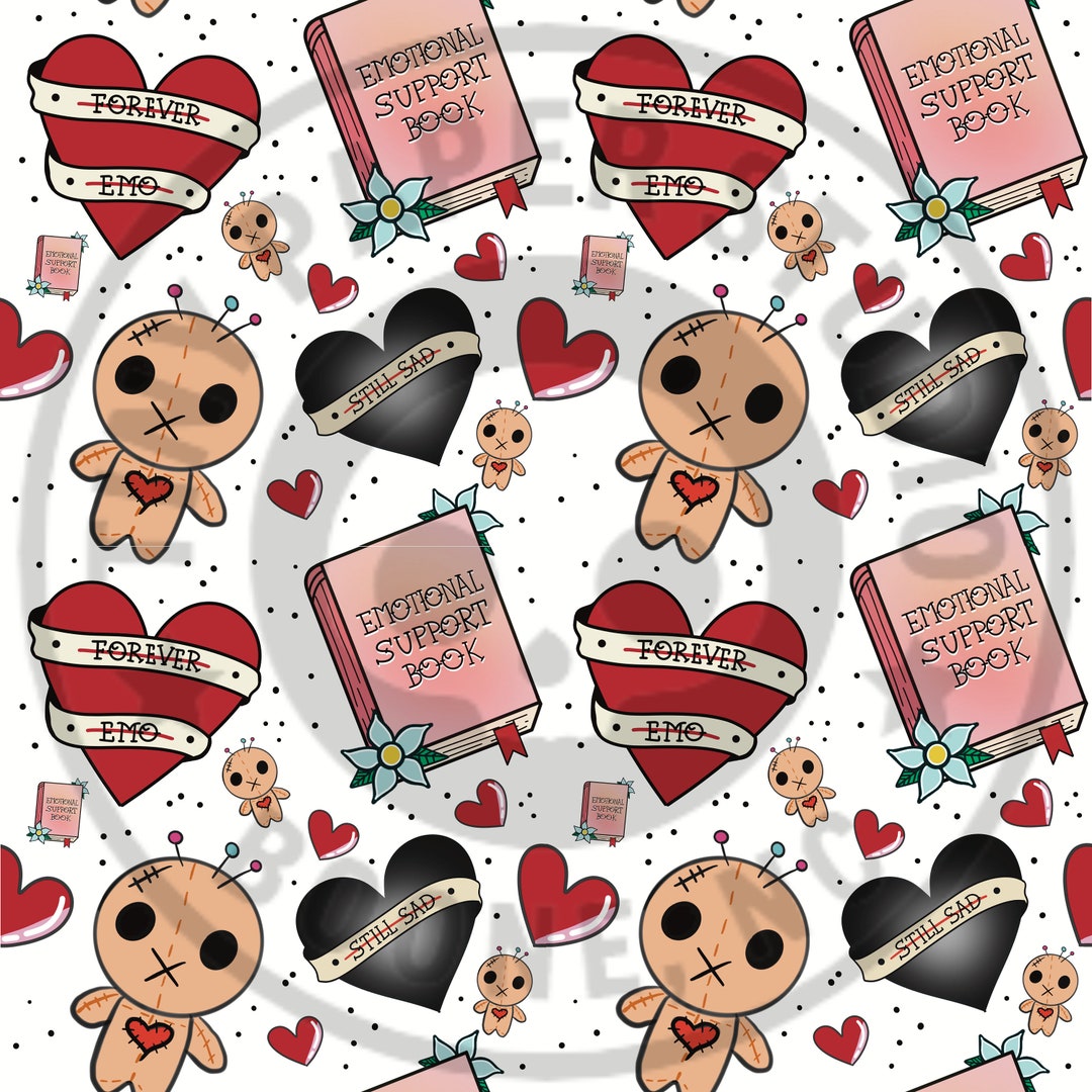 Voodoo Love Doll Tattoo Flash Seamless Pattern (digital File) - Etsy