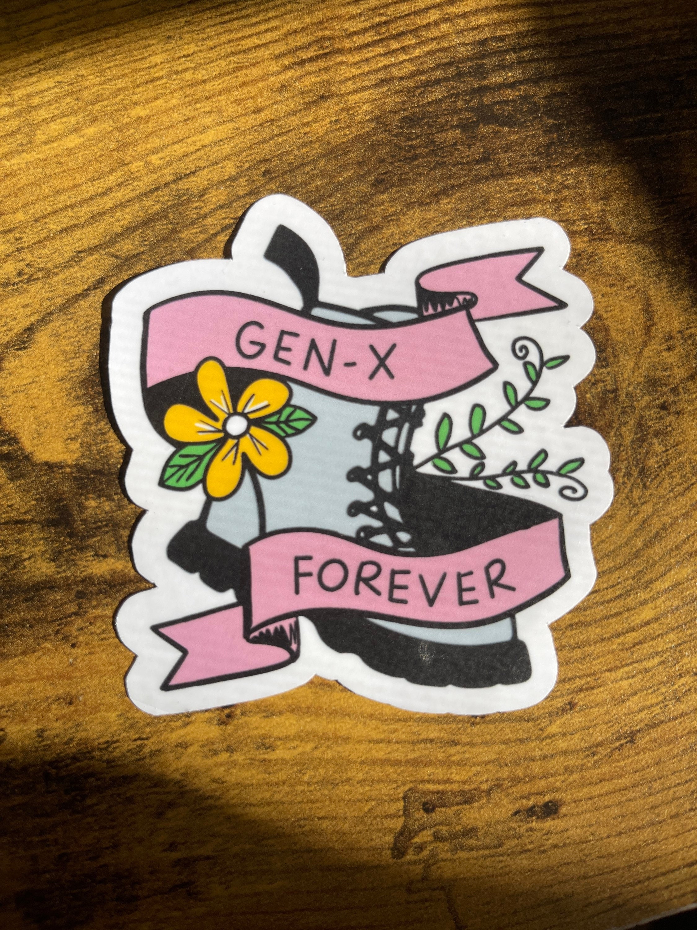 Gen-x Sticker Vinyl Diecut Sticker Water Resistant Tattoo - Etsy