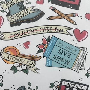 Gen-x Forever Tattoo Flash Seamless Pattern, DIGITAL FILE ONLY ...