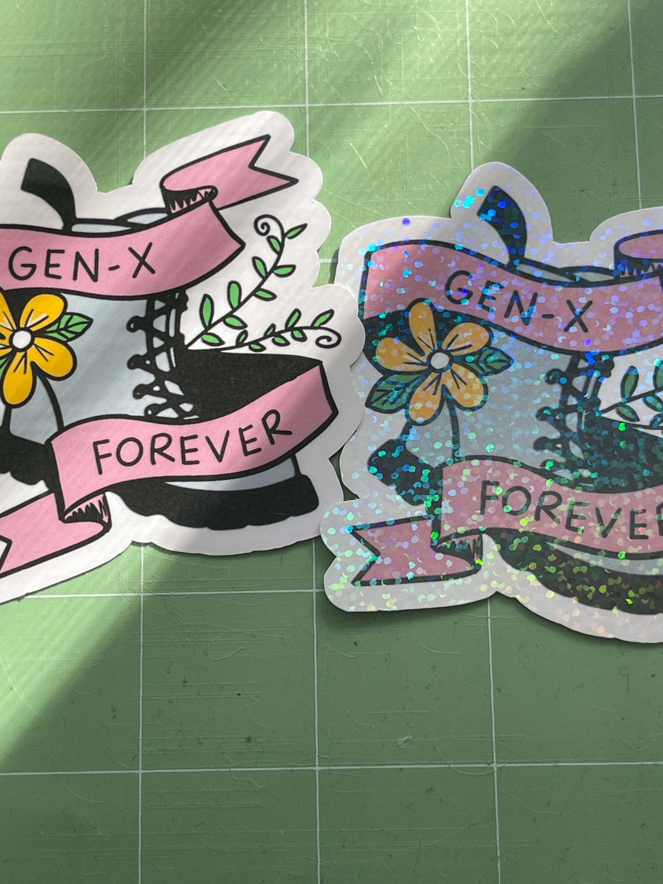Gen-x Sticker Vinyl Diecut Sticker Water Resistant Tattoo - Etsy