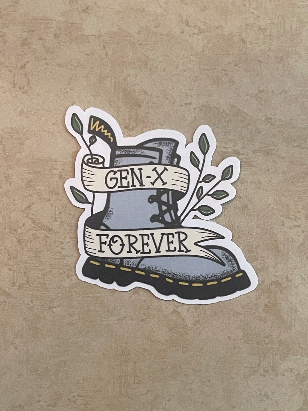 Gen-x Sticker Vinyl Diecut Sticker, Water Resistant, Tattoo Flash Decal ...