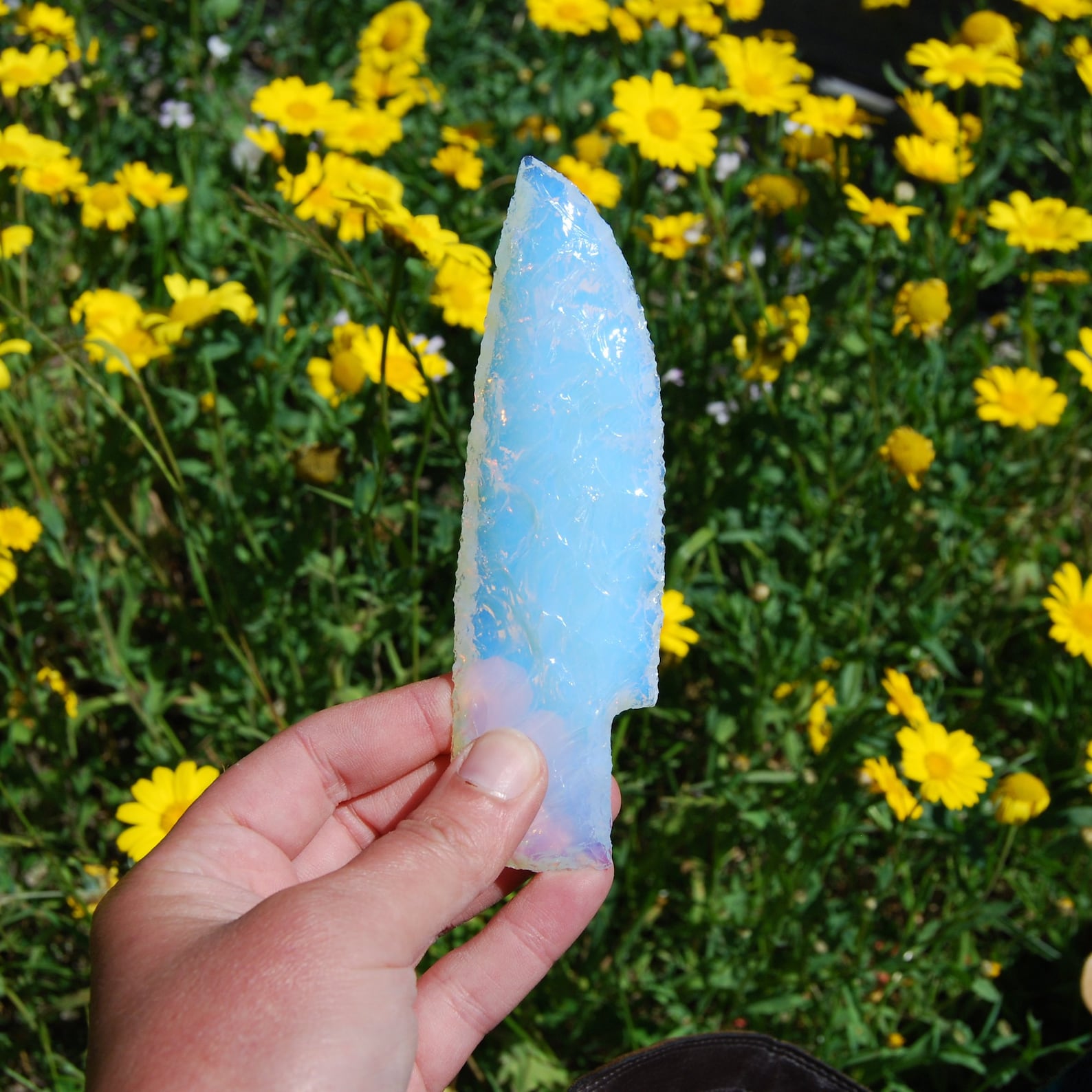 Hand Knapped Opalite Crystal Knife Blades 5.5 | Etsy