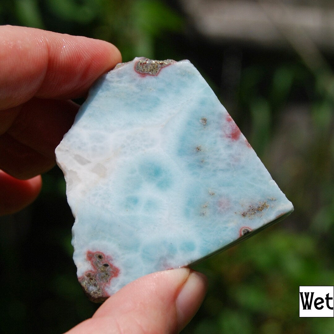 2in 55g Genuine Larimar Crystal Slab, Dominican Republic - Etsy