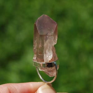 1.7in Inner Child Penetrator Pink Lithium Lemurian Seed Crystal Pendant ...