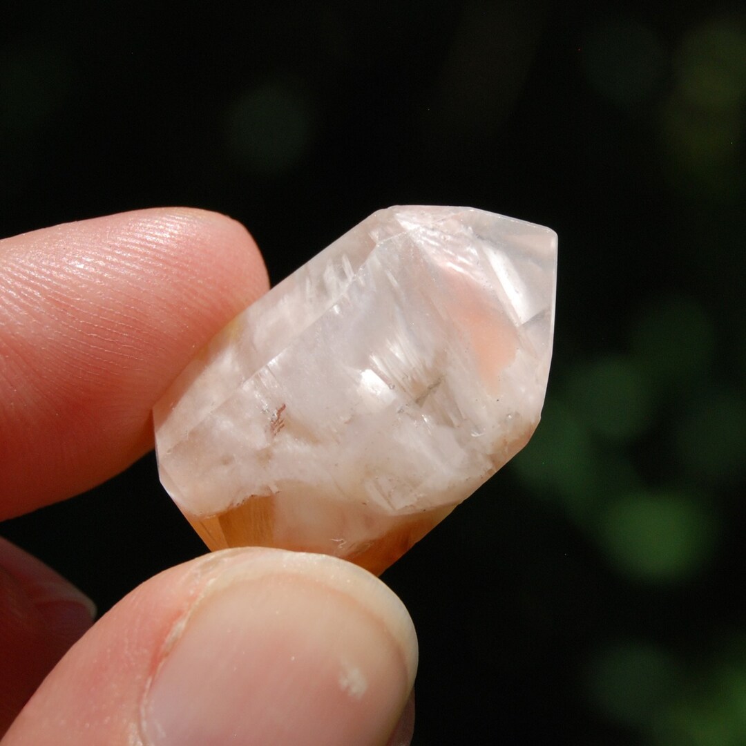 White Amphibole Quartz Crystal Mini Tower, Angel Phantom Quartz, Brazil ...