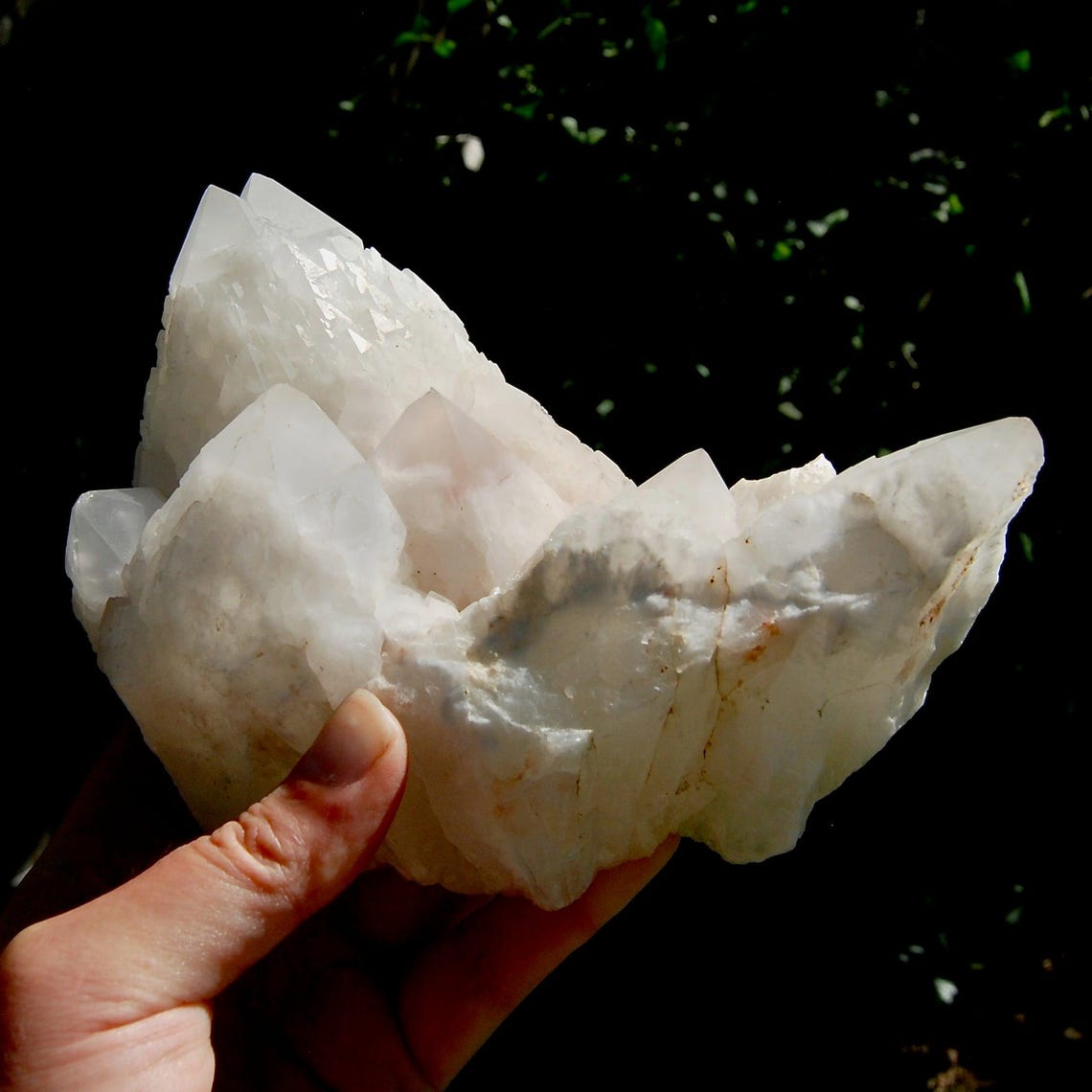 2.9LB XL Lovestar Lightbrary Quartz Fuchite Crystal Cluster, Madagascar ...