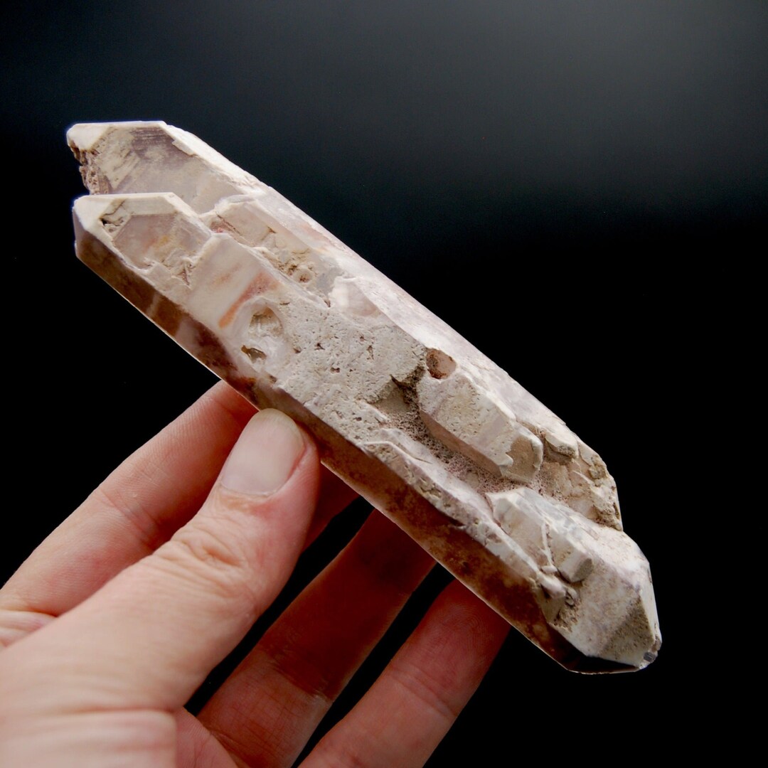 5.5in Magical DT ET Tantric Twin Isis Face Pink Lithium Lemurian Quartz ...