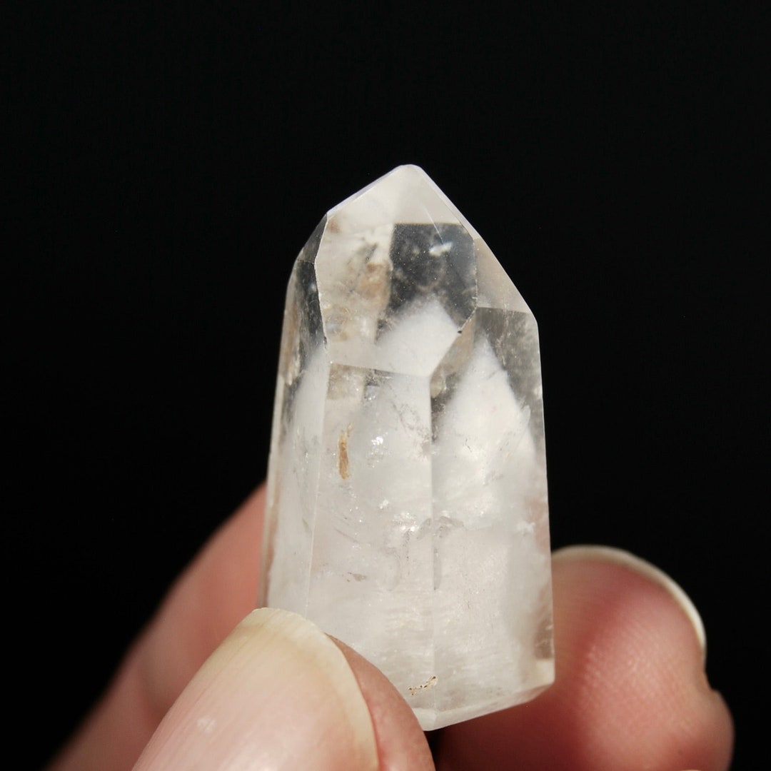 1in Channeler Mini White Amphibole Quartz Crystal Tower, Angel Phantom ...