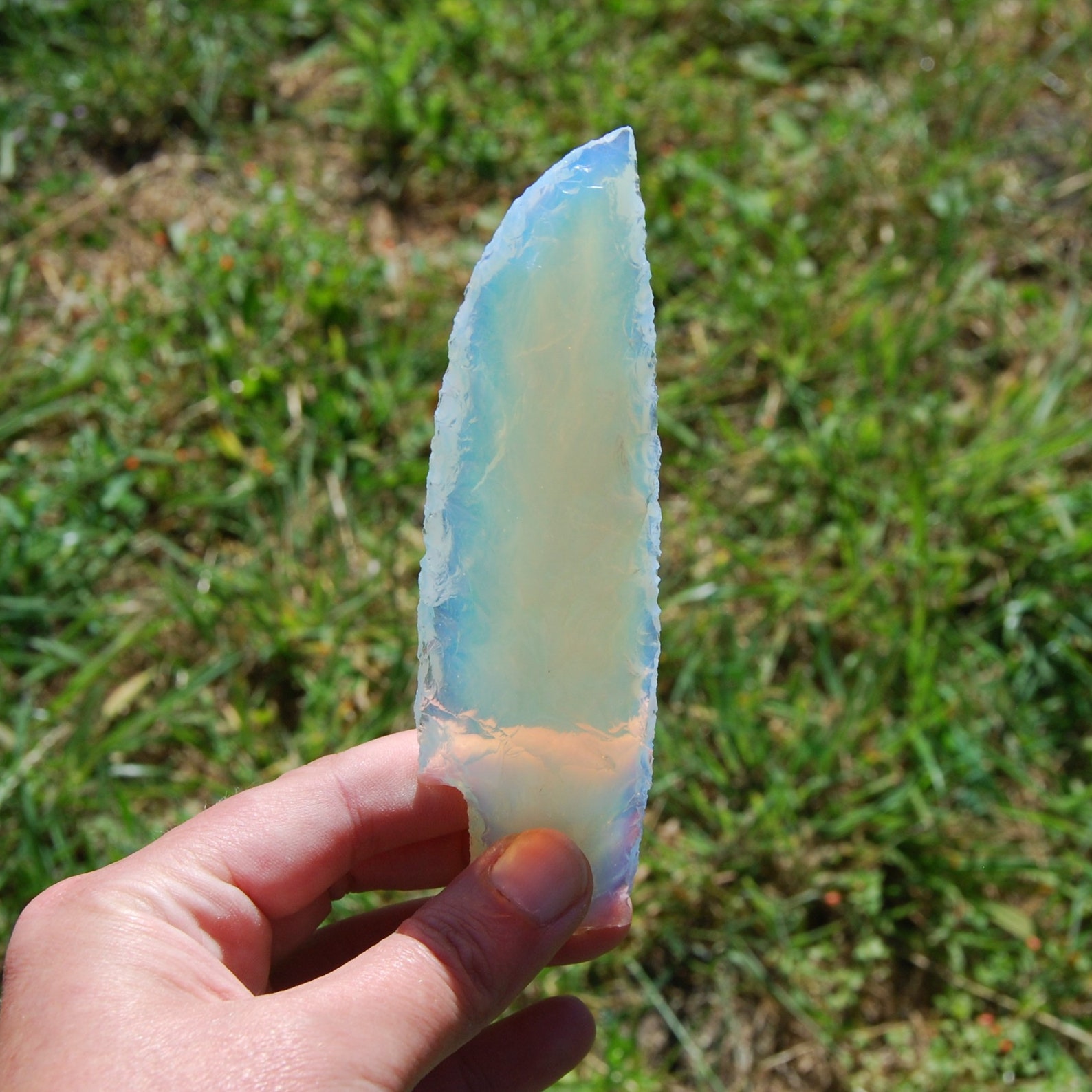 Hand Knapped Opalite Crystal Knife Blades 5.5 | Etsy