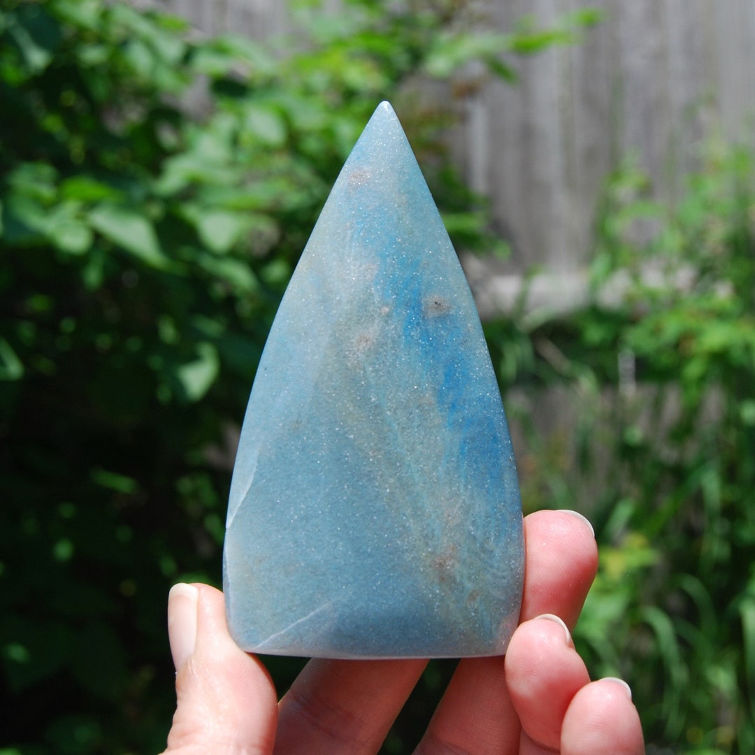 3.6in 165g Blue Trolleite Quartz Crystal Flame Tower, Pernambuco ...