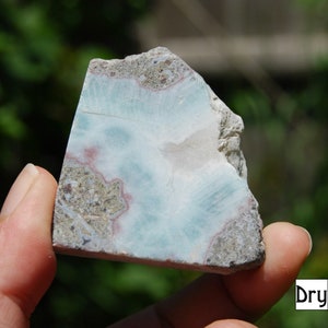2in 55g Genuine Larimar Crystal Slab, Dominican Republic - Etsy