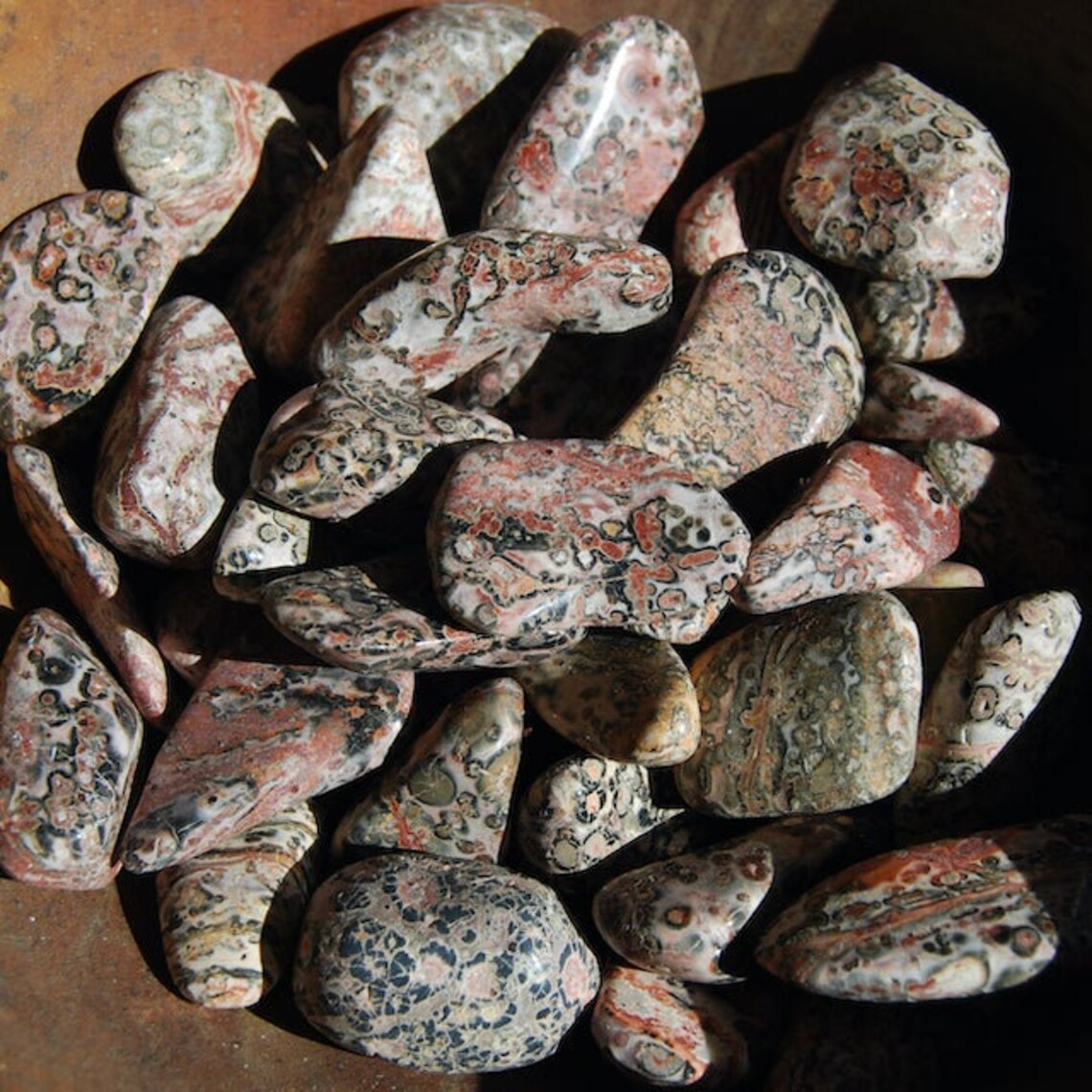 Pink Leopardskin Jasper Tumbled Stones Medium - Etsy