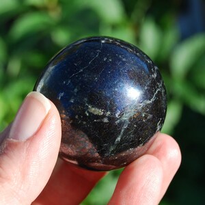 RARE 156g 43mm Covellite Crystal Sphere, AAA Top Quality Blue Covelite ...
