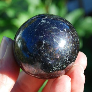 RARE 156g 43mm Covellite Crystal Sphere, AAA Top Quality Blue Covelite ...