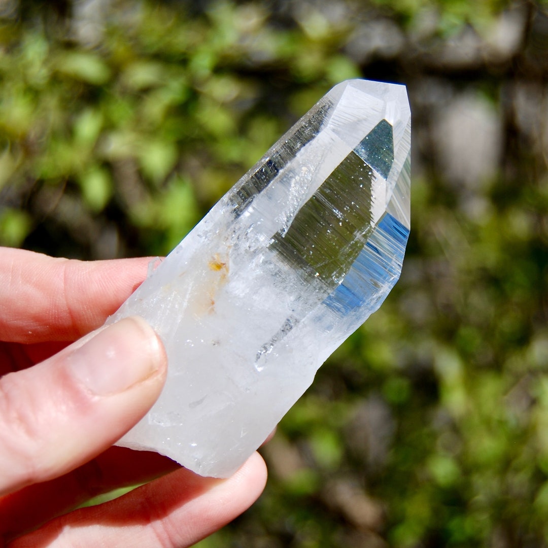 3.5in 143g Yin Yang Lightning Strike Blades of Light Lemurian Crystal ...