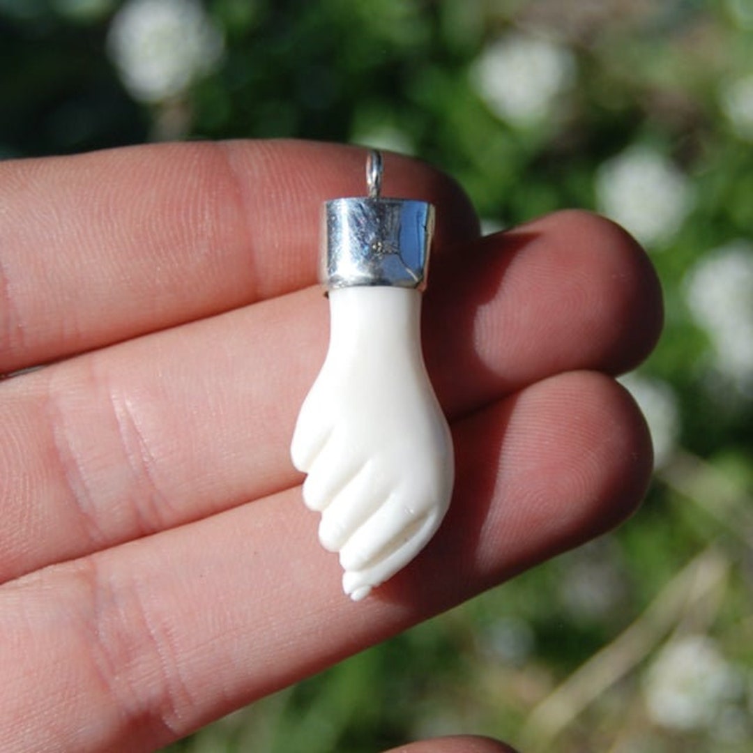 Hand Shaped Fist Pendant Good Luck Charm Antique Reproduction - Etsy