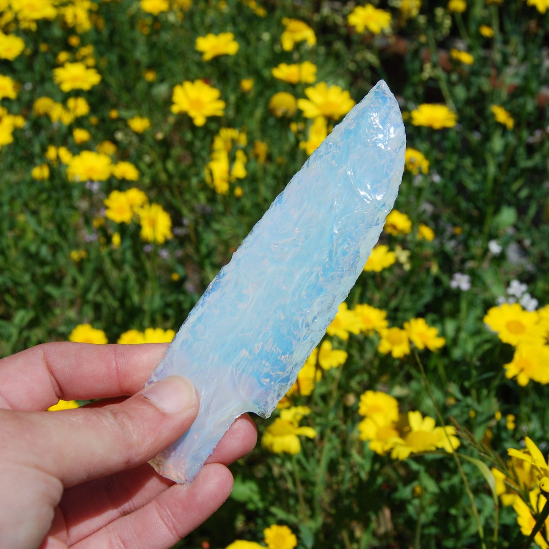 Hand Knapped Opalite Crystal Knife Blades 5.5in - Etsy