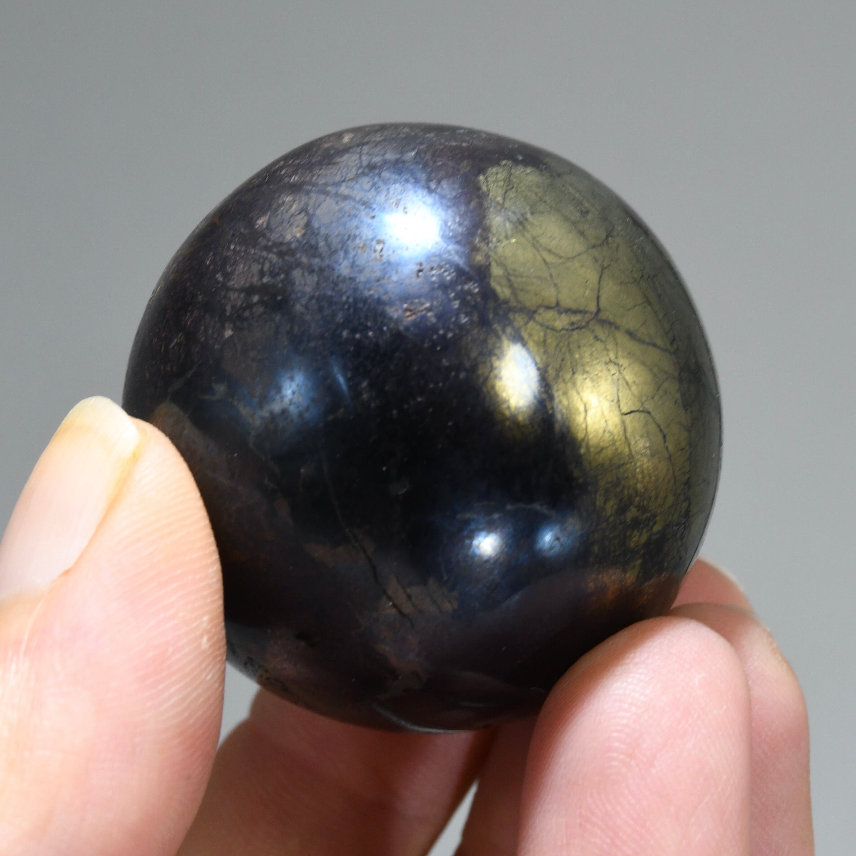 117g 39mm RARE Blue Covellite With Pyrite Crystal Sphere, Peru - Etsy
