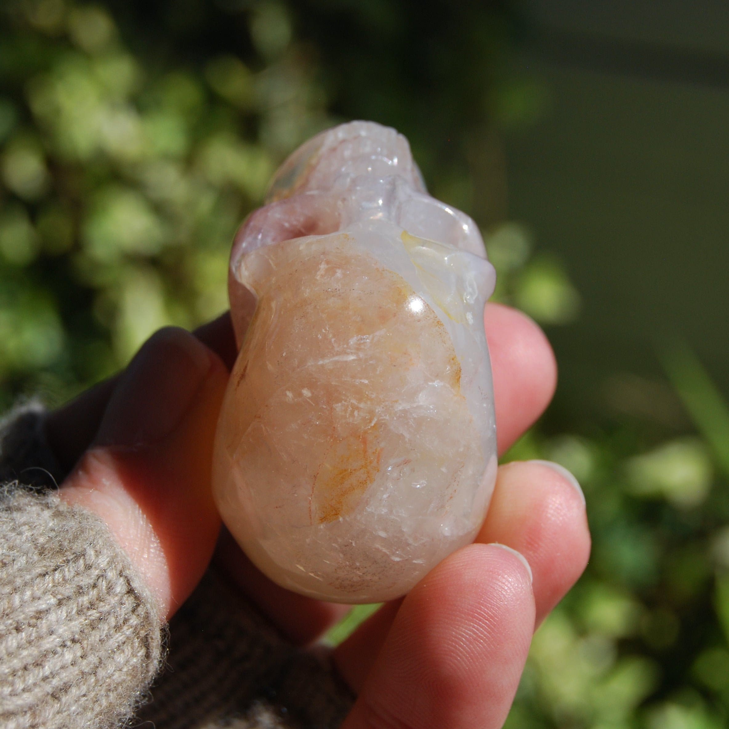 2in Hematoid Quartz Crystal Skull Realistic Red Fire Quartz - Etsy