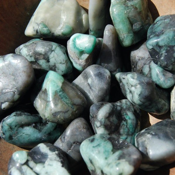 Tumbled Emerald - Etsy