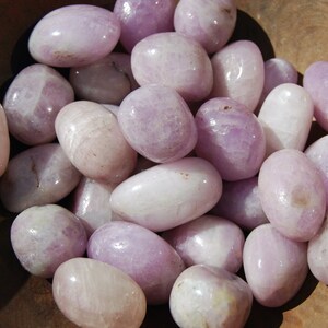 Pink Kunzite Crystal Tumbled Stones, Medium - Etsy