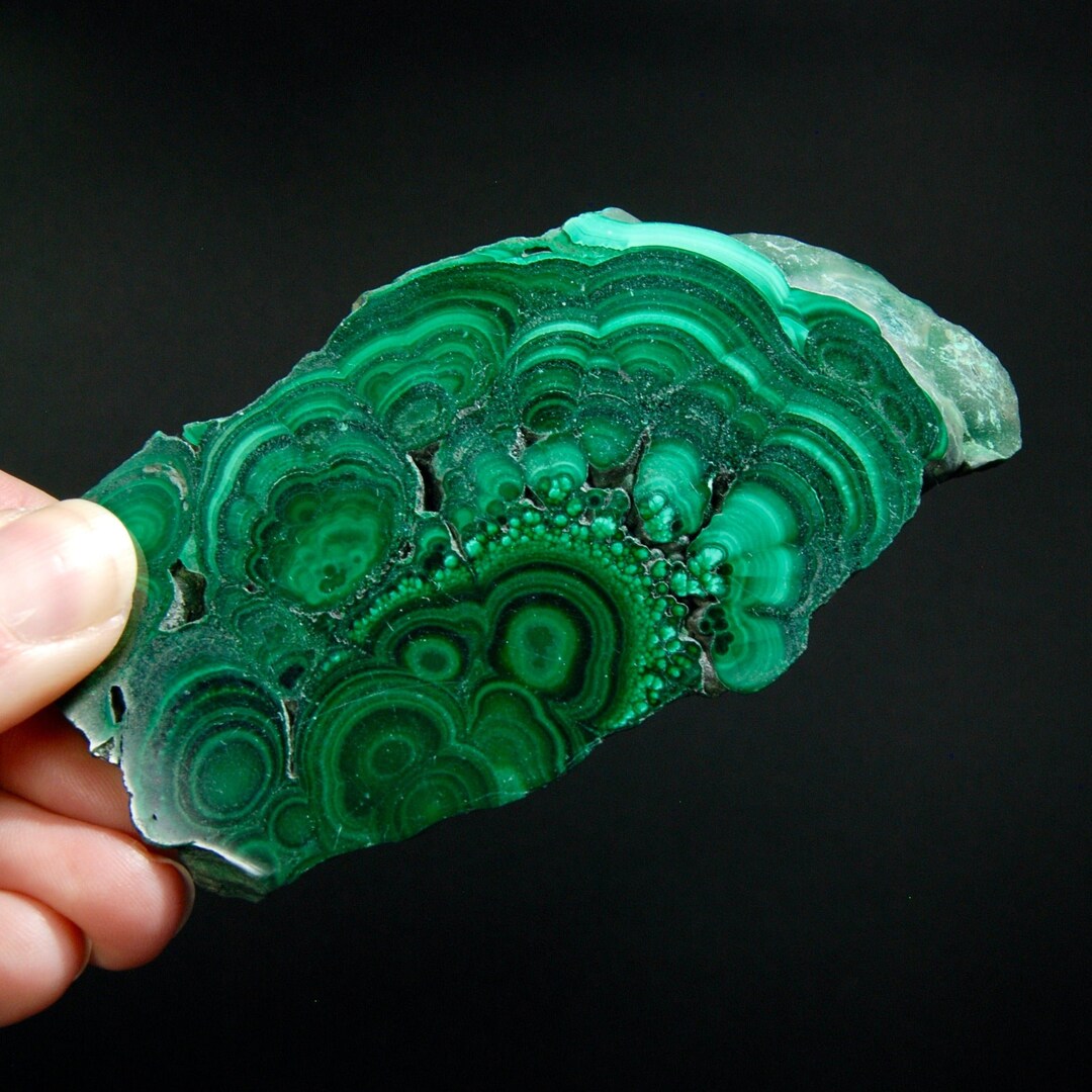 4in 119g Natural AAA Malachite Crystal Slab, Natural Malachite Gemstone ...
