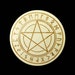 12in Large Wood PENTACLE With RUNES Crystal Grid Sacred Geometry - Etsy