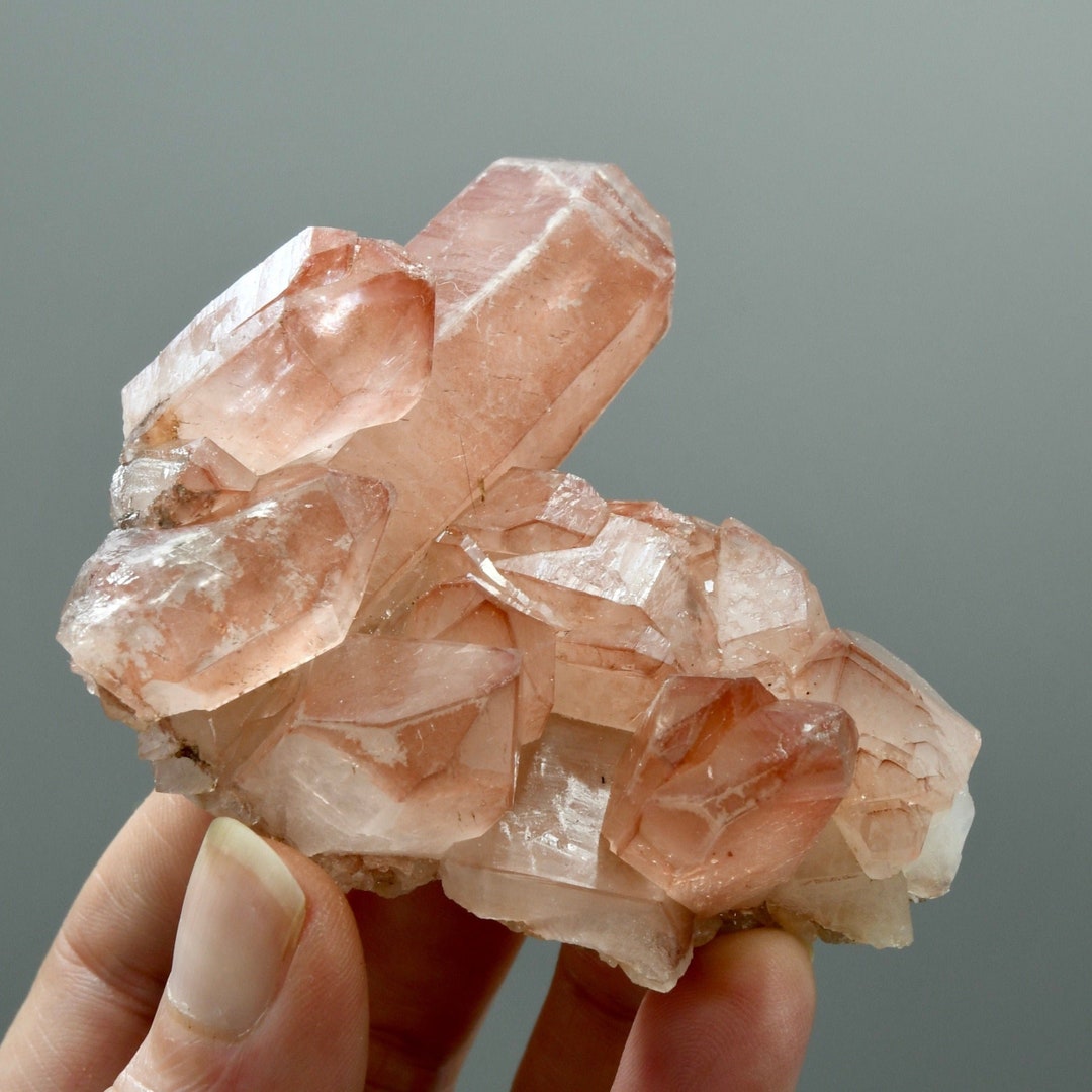 3in 127g ET Crown Tantric Twin Strawberry Pink Scarlet Temple Lemurian ...