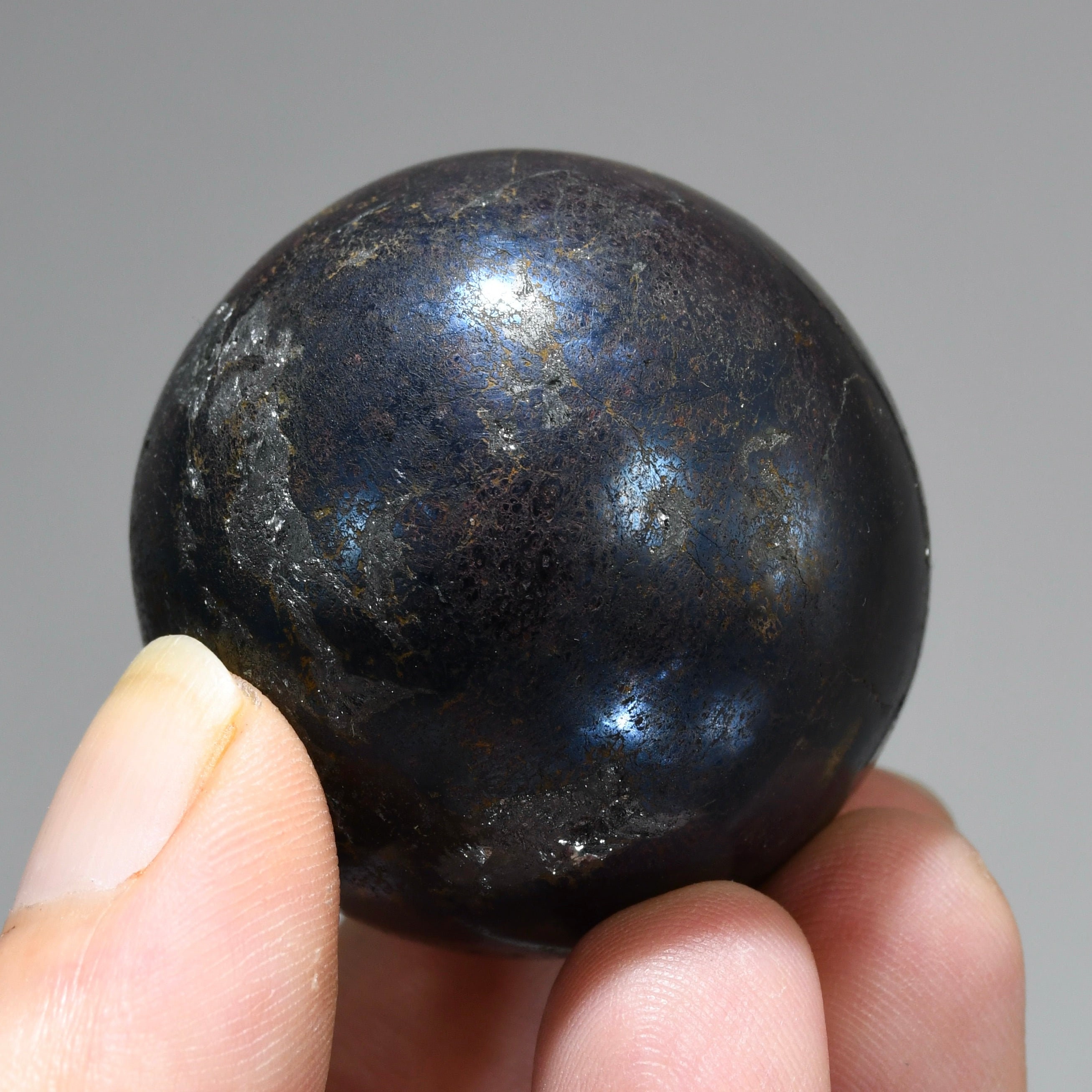 117g 39mm RARE Blue Covellite With Pyrite Crystal Sphere, Peru - Etsy
